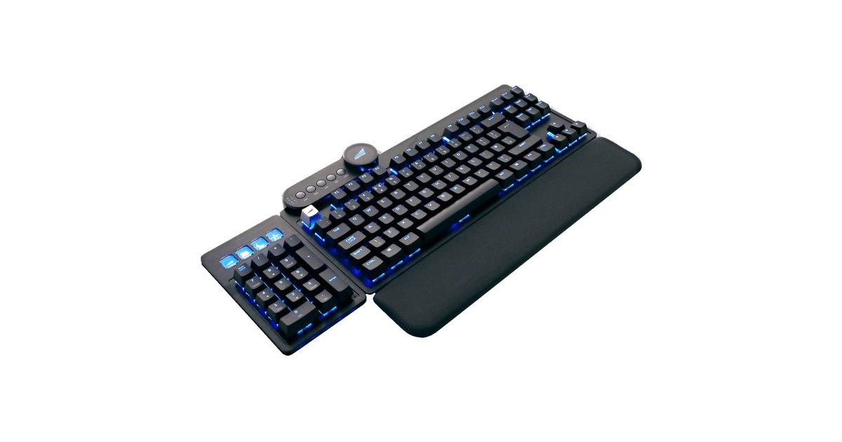 MOUNTAIN Everest Max, gaming toetsenbord Zwart, US lay-out, Cherry MX ...