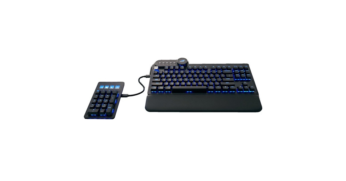 MOUNTAIN Everest Max, gaming toetsenbord Zwart, US lay-out, Cherry MX ...