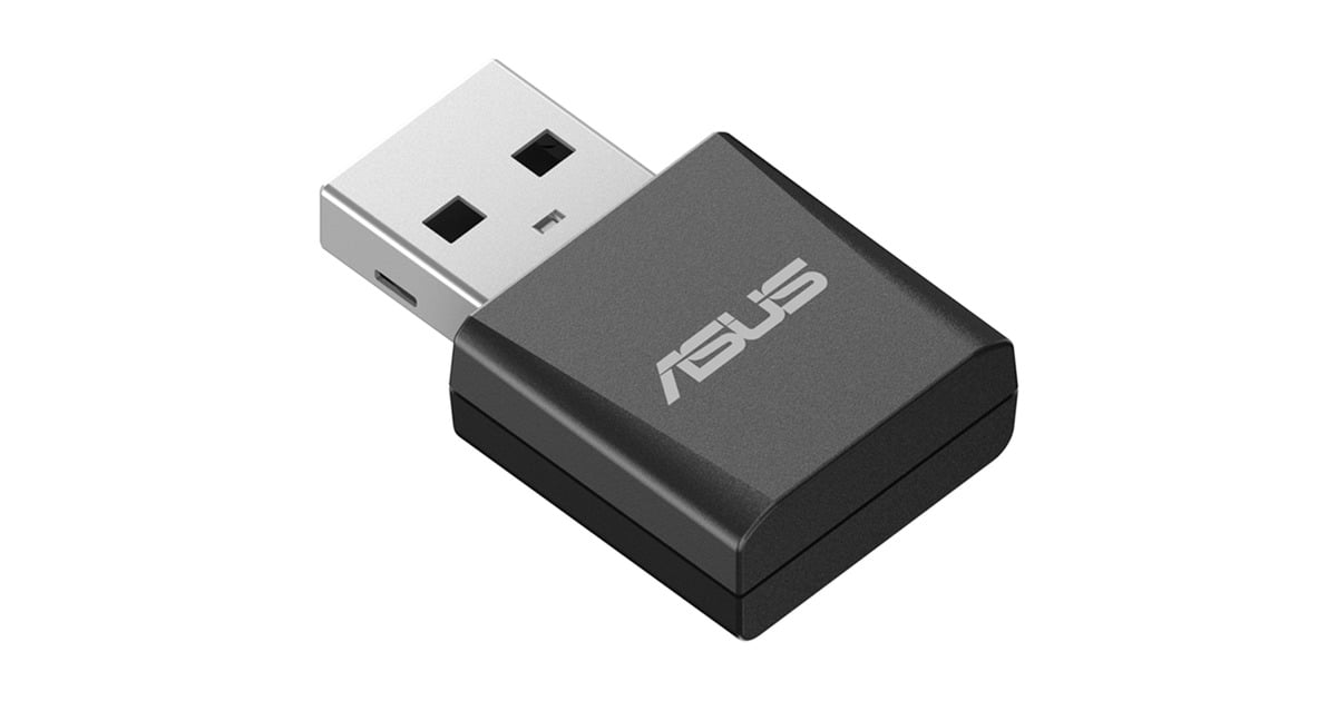 ASUS USB-BE92 Nano, Tri-band BE6500 WiFi 7 Nano USB-adapter wlan ...