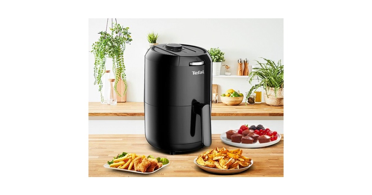 Tefal Easy Fry Compact EY1018 heteluchtfriteuse Zwart, 1.6 liter