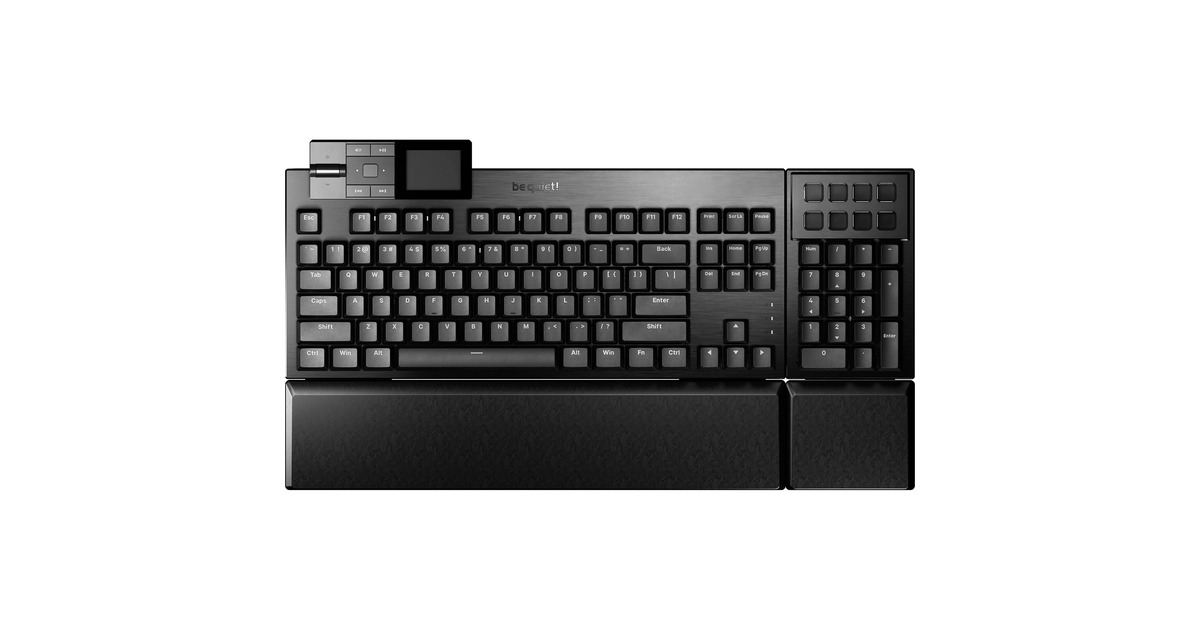 be quiet! Dark Mount Silent Tactile, gaming toetsenbord Zwart, US lay ...