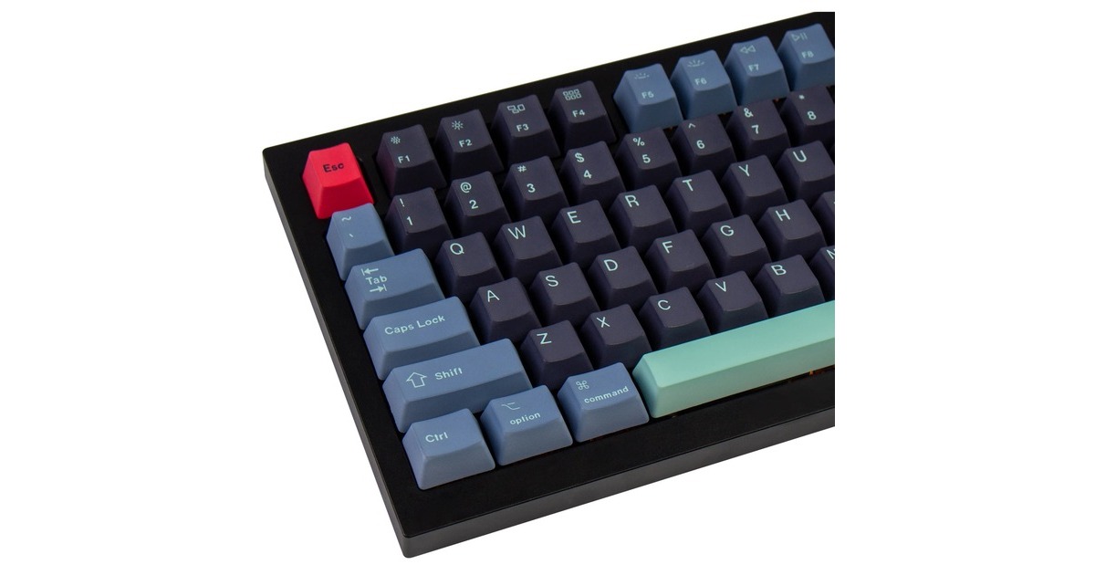 Keychron OEM Dye-Sub PBT Full Keycap-Set - Hacker keycaps Donkerblauw ...