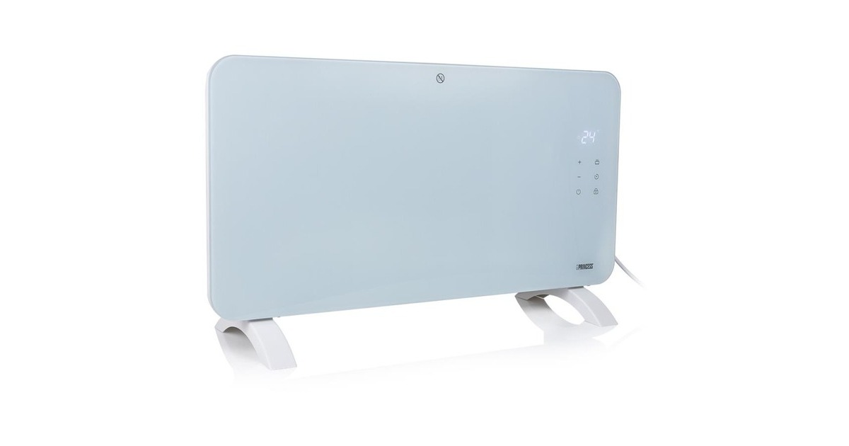 Princess Smart Glazen Paneelverwarmer 1500W convector Wit, Wi-Fi