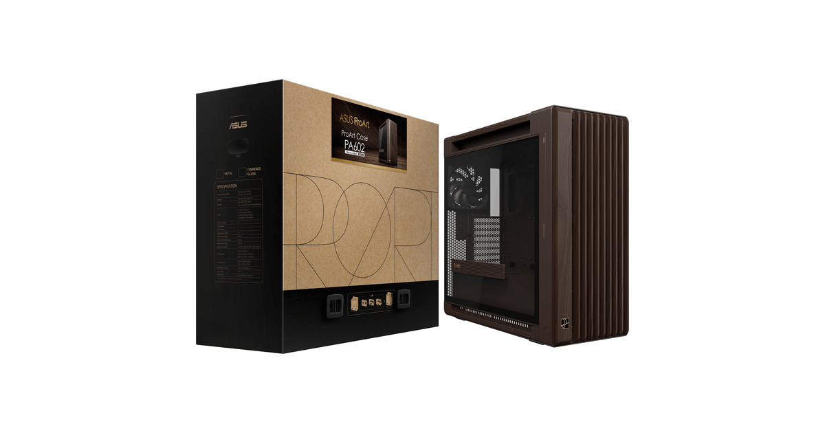 ASUS ProArt PA602 Wood Edition - Tempered Glass Panel big tower ...