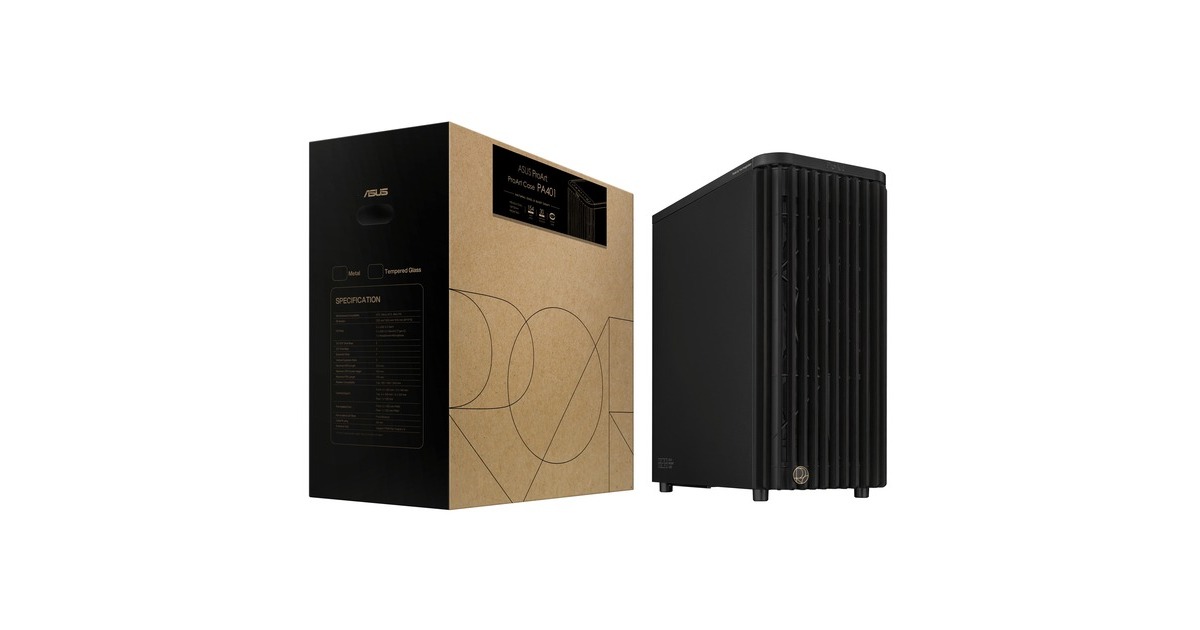 ASUS ProArt PA401 Wood Edition - Metal Panel midi tower behuizing Zwart ...