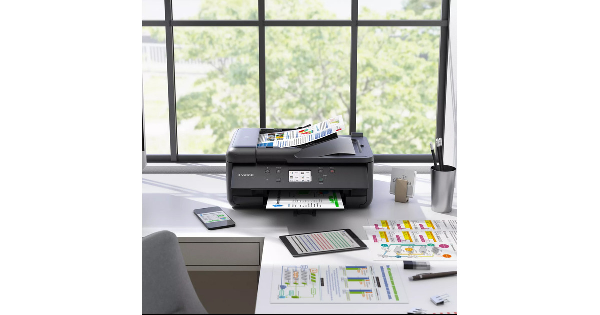 Canon Canon PIXMA TR7650 all-in-one inkjetprinter met faxfunctie Zwart ...