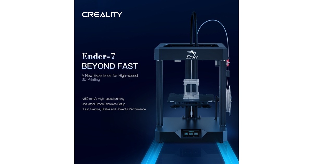 Creality Ender-7 3d-printer Zwart, USB