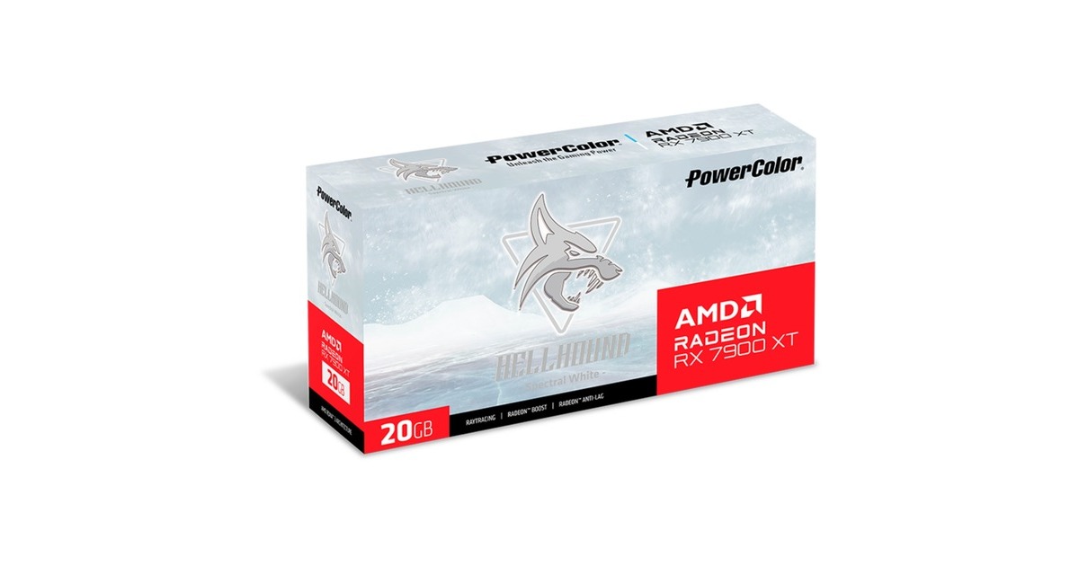 PowerColor Radeon RX 7900 XT Hellhound Spectral White 20GB OC grafische ...
