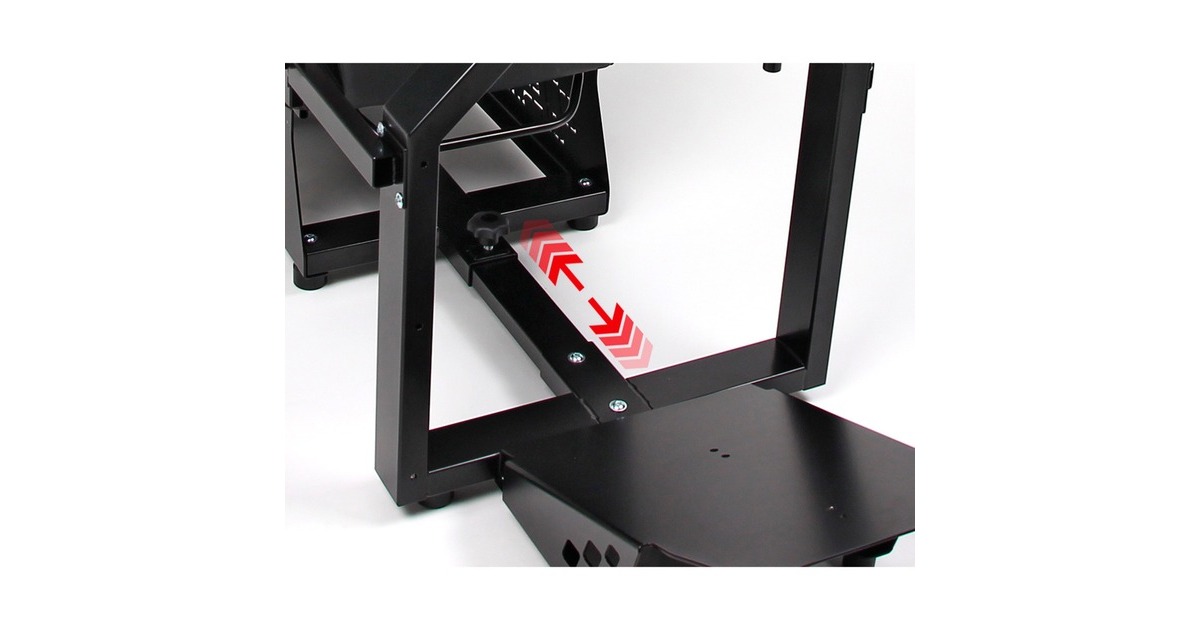 RaceRoom Game Seat RR 3055 racingsimulator Zwart/rood