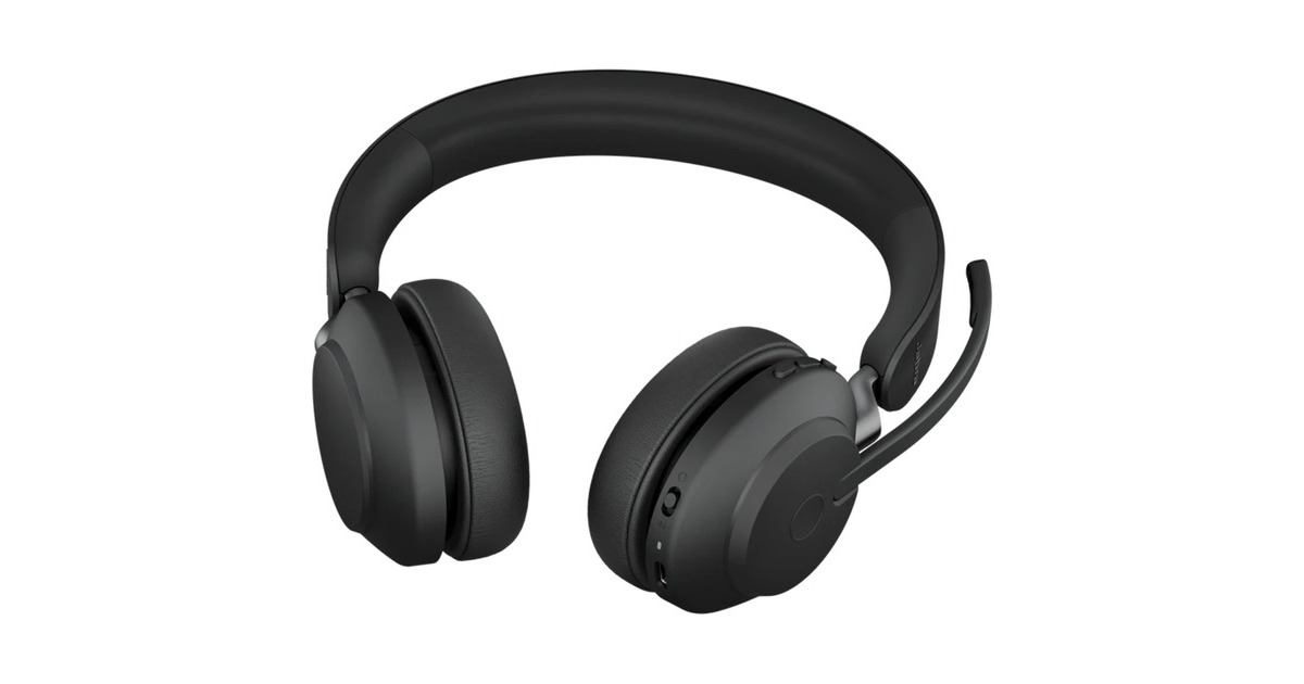 Jabra Evolve2 65 on-ear headset Zwart, Microsoft Teams, USB-C ...