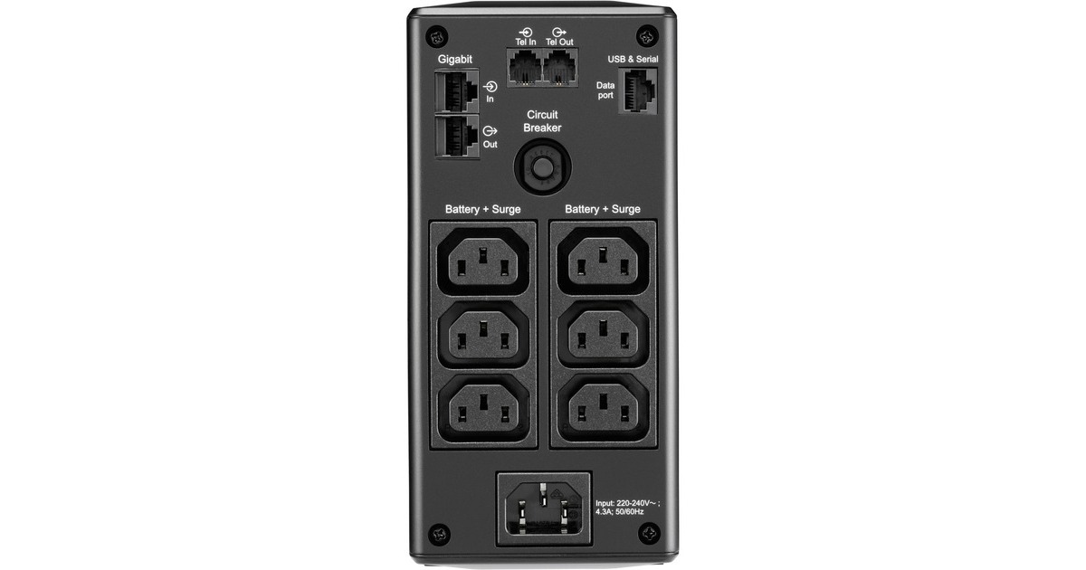 APC Back-UPS Pro 650VA, AVR, LCD ups Zwart, 5x C13, BR650MI
