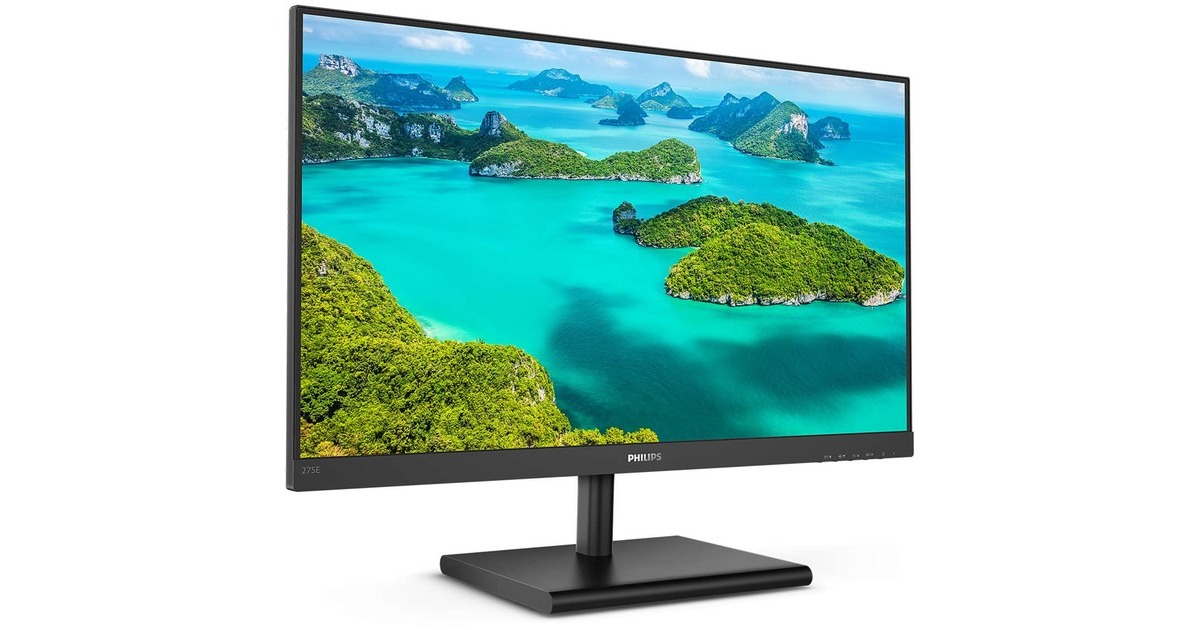 Philips 275E1S 27" gaming monitor Zwart, HDMI, DisplayPort, VGA