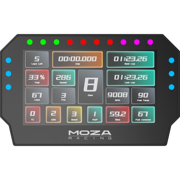 MOZA Racing CM2 Racing Dash 5" touchscreen monitor Zwart